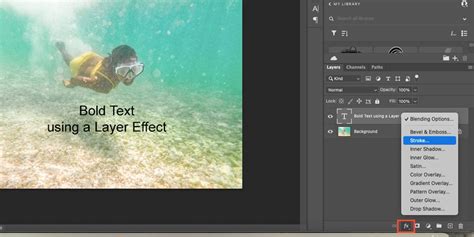 How To Create Bold Text In Photoshop 4 Ways