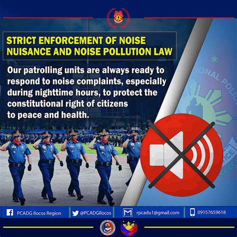 Pcadg Strict Enforcement Of Noise Nuisance And Noise Pollution Law