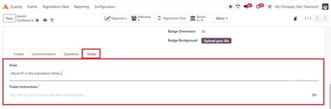 How To Configure An Event In The Odoo 17 Event App