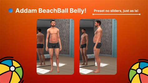 Addam Beach Ball Belly Preset Body Parts LoversLab