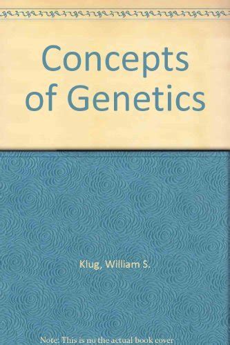 Concepts Of Genetics Klug William S 9780023647932 Books