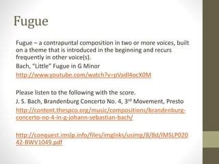 Baroque Instrumental Music Pptx