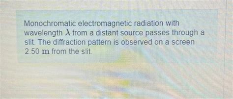 Solved Monochromatic Electromagnetic Radiation With