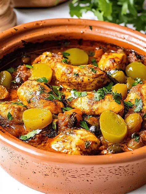 Irresistible Moroccan Chicken Tagine With Olives And Lemon