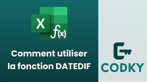 Comment Utiliser La Fonction Datedif Dans Excel Codky