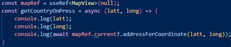 AddressForCoordinate Return Undifined Issue React Native Maps React Native Maps GitHub
