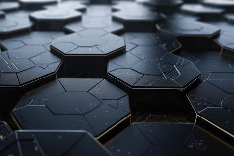 Premium Photo Abstract Technological Hexagonal Background 3d Rendering