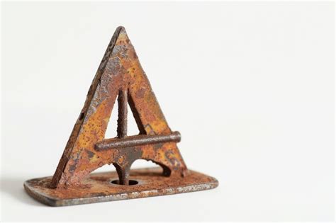 Premium Photo Geological Survey Marker Displayed On White Background