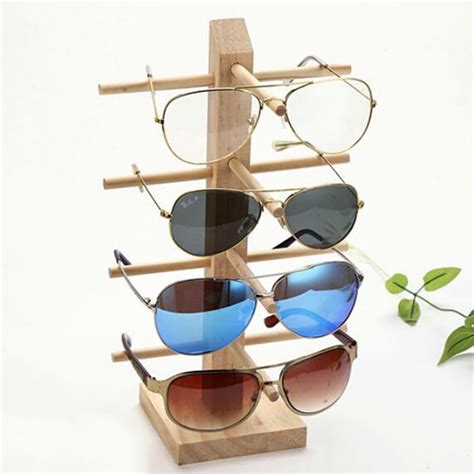 Multi Layers Wood Sunglass Display Racks Shelf Eye Vicedeal