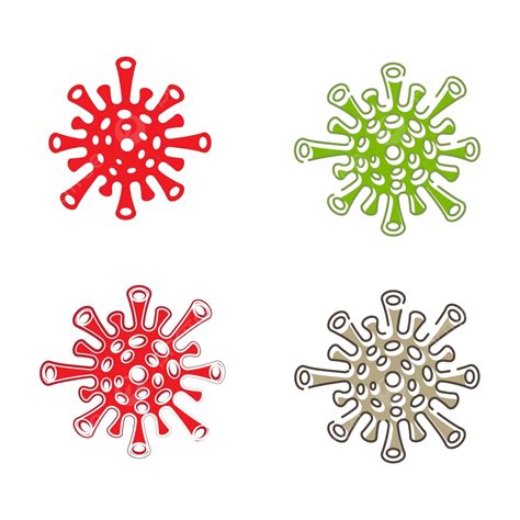 Virus Vector Illustration Icon Template Design Science System Molecule