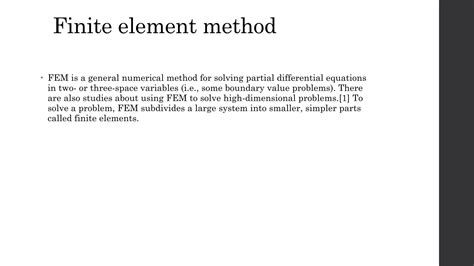 Fem Finite Element Method Of Structural Analaysis Pptx