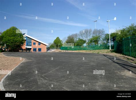 The New Mapperley Plains School The New Wind Turbine And The Playground