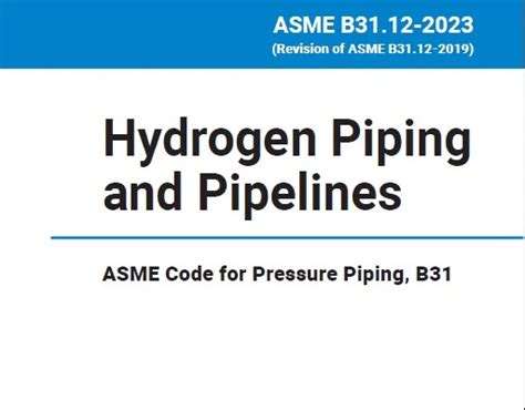 خرید و قیمت دانلود استاندارد ویرایش Asme B3112 2023 Hydrogen Piping