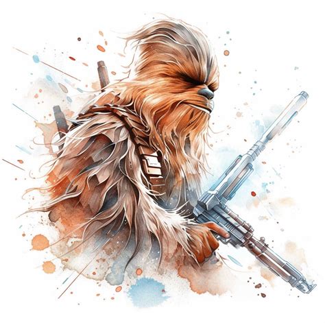 4 Chewbacca Clipart Chewbacca Poster Chewbacca Print Chewbacca Digital Instant Download Star