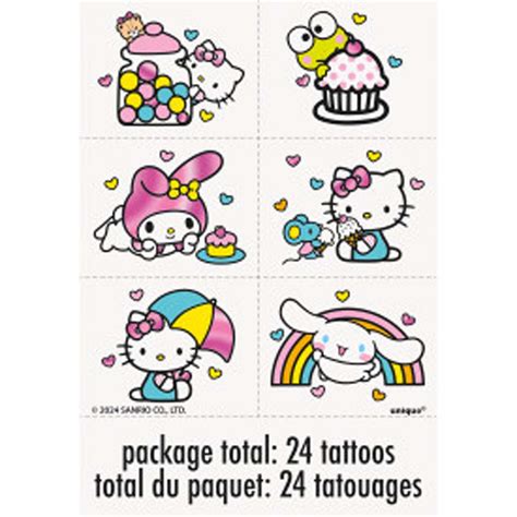 Hello Kitty And Friends Temporary Tattoo Sheets Party Expert