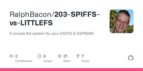 Github Ralphbacon203 Spiffs Vs Littlefs A Simple File System For Your Esp32 And Esp8266