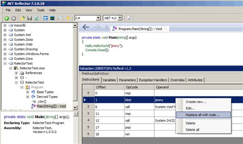 c Reflector Reflexil 修改编译后的dll exe文件 菩提树下的杨过 博客园