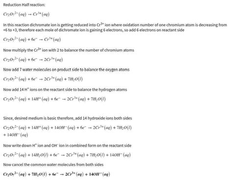 [solved] Complete And Balance The Following Redox Reaction In Basic