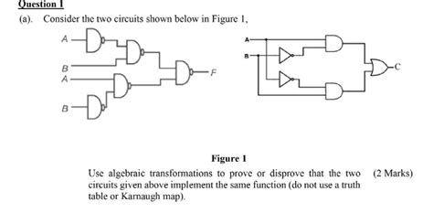 Solved Question A Consider The Two Circuits Shown Below Chegg