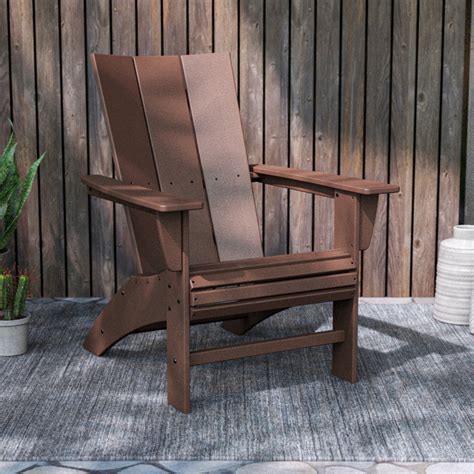 Polywood Modern Curveback Adirondack Chair Authenteak