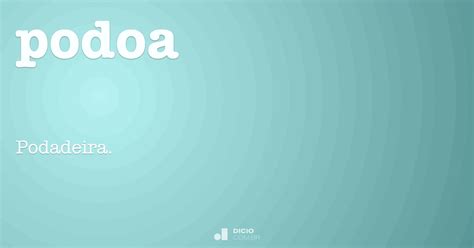 Podoa Dicio Dicionário Online De Português