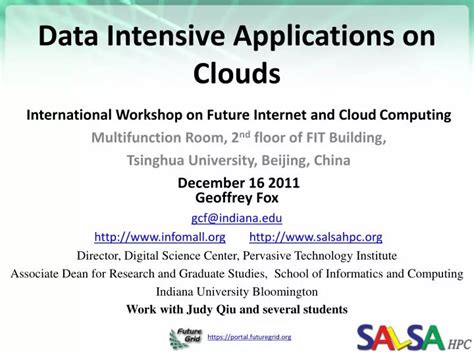 Ppt Data Intensive Applications On Clouds Powerpoint Presentation