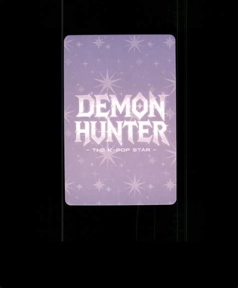 Kpop Demon Hunters Card K Pop Demon Hunters Collectible Card Kpdh