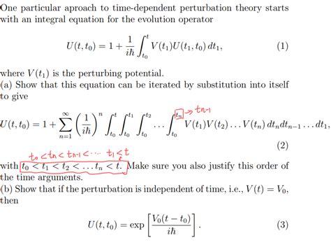 Solved One Particular Aproach To Time Dependent Perturbation
