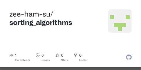GitHub Zee Ham Su Sorting Algorithms