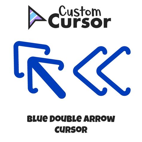 Blue Double Arrow Cursor Custom Cursor