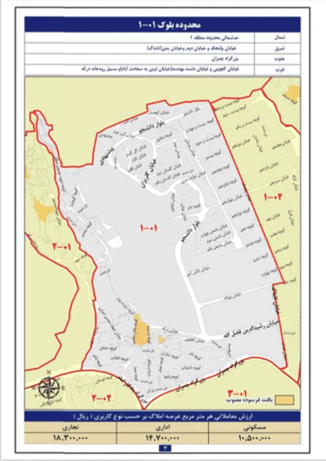 ارزش منطقه ای ملک محاسبه ارزش منطقه ای رسول خیابانی