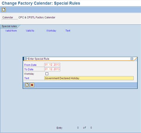 Creating Factoryholiday Calendar Sap Community