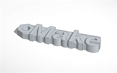 3d Design Make Keychain Tinkercad