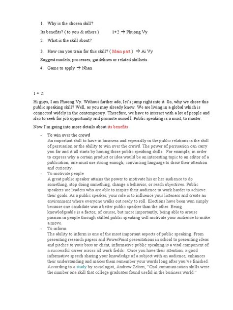 Public Speaking Script Pdf Public Speaking Persuasion