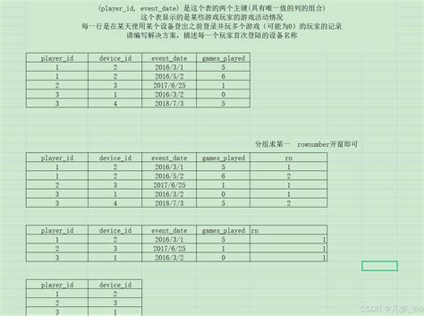 5，python数分之pandas训练，力扣，512 游戏玩法分析 Ii Csdn博客