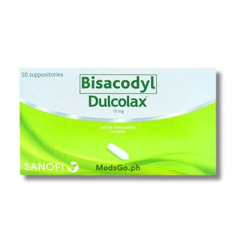 Dulcolax Bisacodyl 10mg 1 Rectal Suppository Price In The Philippines