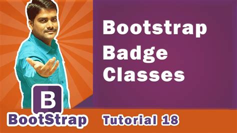 bootstrap badge classes bootstrap tutorial 18 youtube