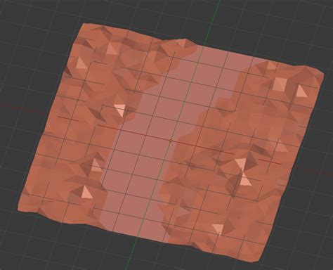 workflow how to give the low poly effect to a flat surface