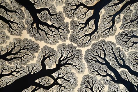 Lasercut Tree Canopy Pattern Premium Ai Generated Image