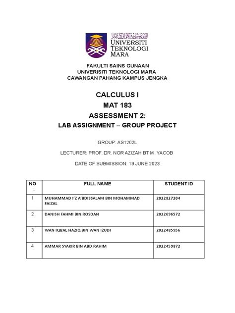 Assessment 2 Mat183 Pdf Analysis Mathematical Objects