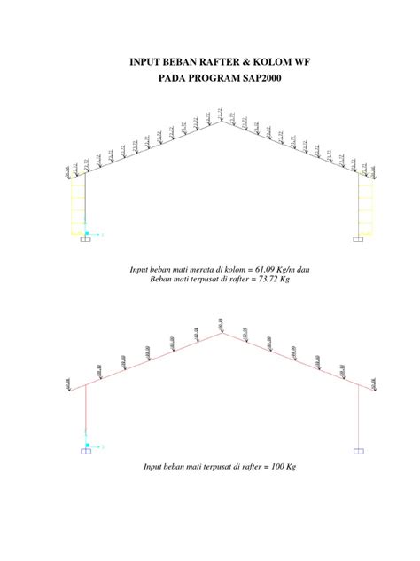 Input Beban Rafter Dan Kolom Sap2000 Pdf