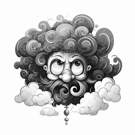 Premium Photo A Cartoon Character With A Beard And Mustache In The