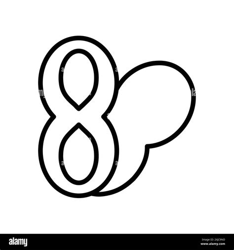 Peanut Icon Flat Set In Black And White Color Outline Vector Stock