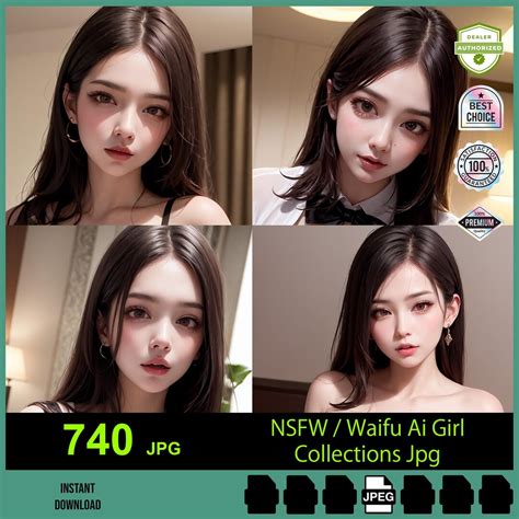 Waifu090 Ai Pretty Girl Art Digital Collections 740pcs Bundle Pack
