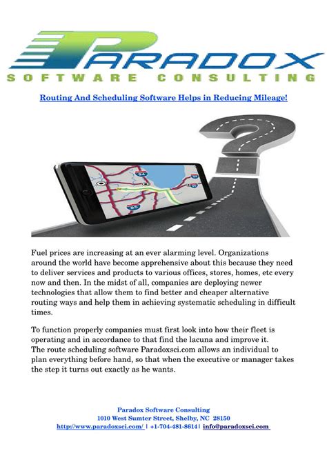 PPT Routing And Scheduling Software Helps In Reducing Mileage PowerPoint Presentation ID