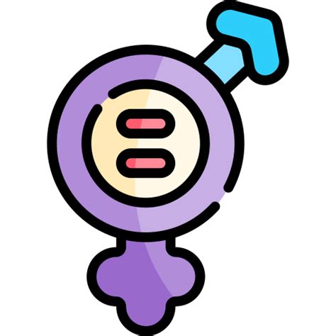 Gender Equality Kawaii Lineal Color Icon Gender Equality Kawaii Lineal Color Icon