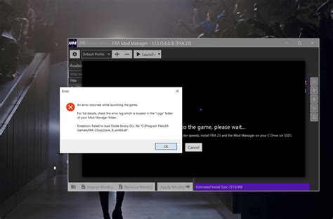 need help fixing this mod manager error please r fifacareers