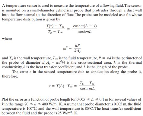 Solved A Temperature Sensor Is Used To Measure The Chegg
