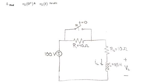 Solved Find V L 0 V L T For All T Chegg Com
