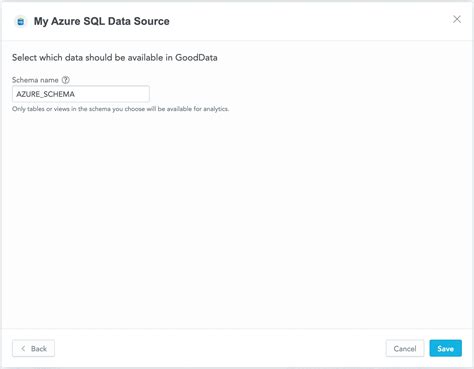 Create An Azure Sql Data Source Gooddata Cloud
